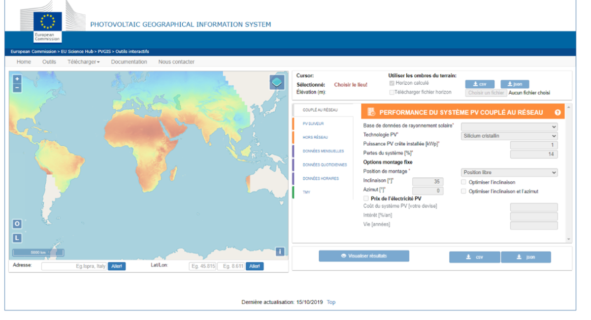 Comment fonctionne PV-Gis - Visiodevis – Devis Panneaux Solaire Photovoltaïque