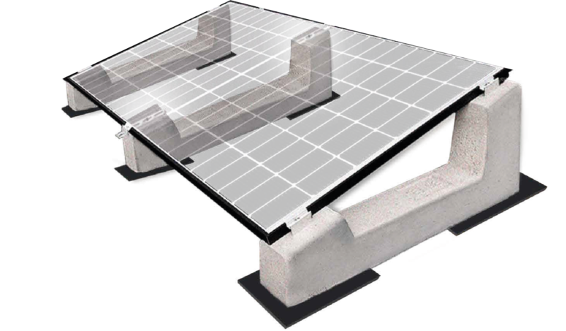 Structure Toit plat – Sun Ballast - Visiodevis devis solaire
